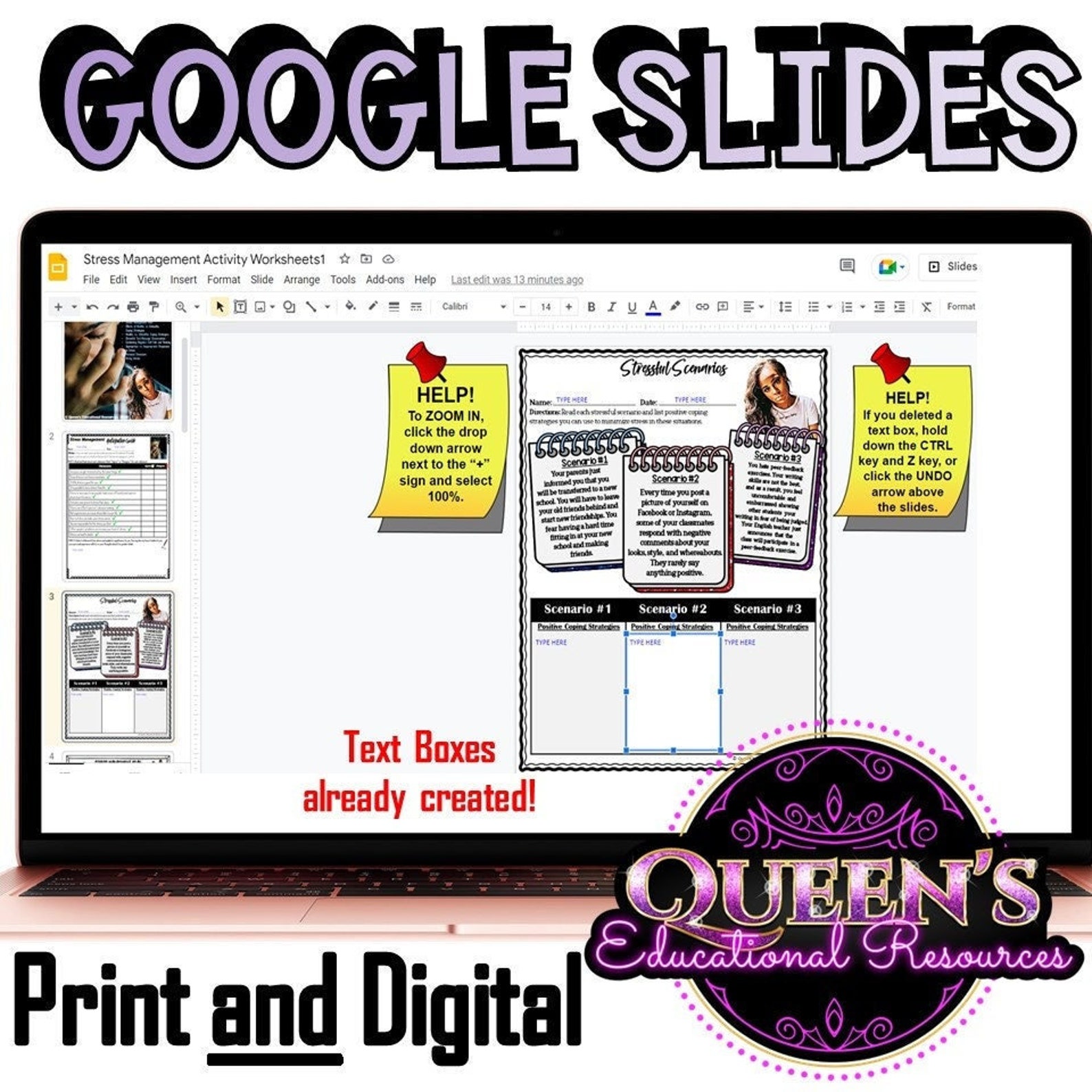 Stress Management Activities | Stress Management Worksheets | Coping ...