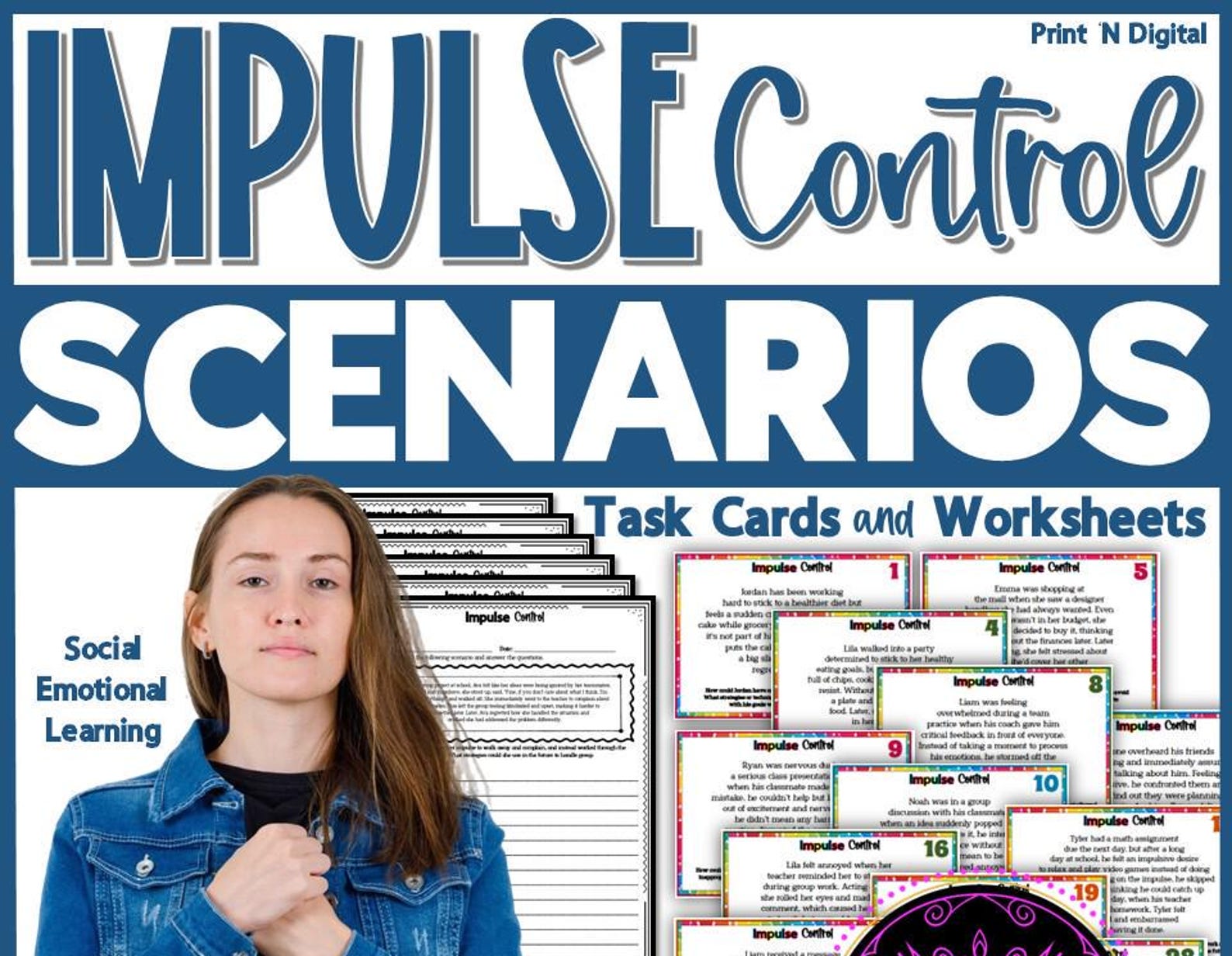 Self-control Scenarios | Impulse Control Scenarios | Self-regulation ...