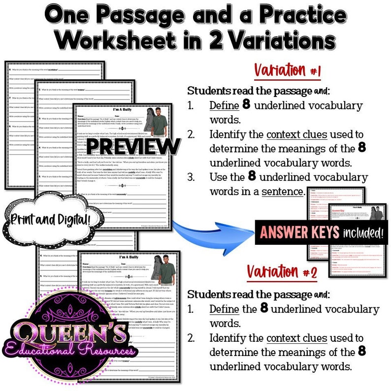 Context Clues Reading Passage, Context Clues Passage, Context Clues ...