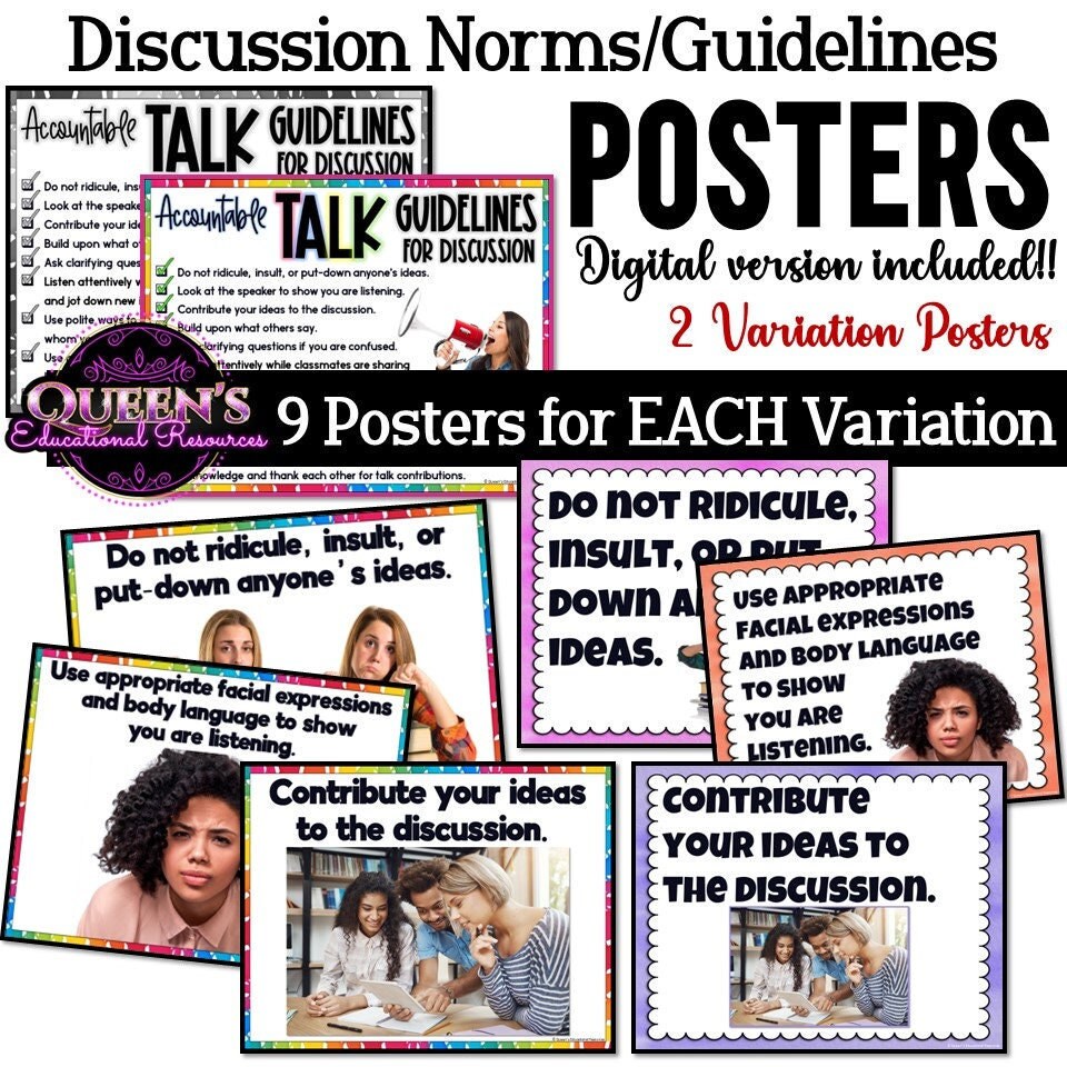 Accountable Talk Introduction Powerpoint and Tools, Conversation ...