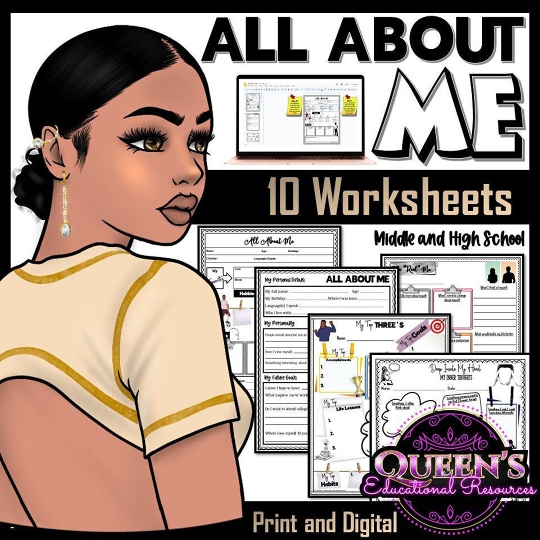 All About Me Printable Worksheets, All About Me Activities, Back to ...