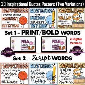 Inspirational Classroom Posters | Growth Mindset Posters | Motivational ...