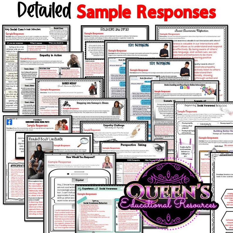 Social Awareness Activities | Social-awareness Worksheets | Empathy ...