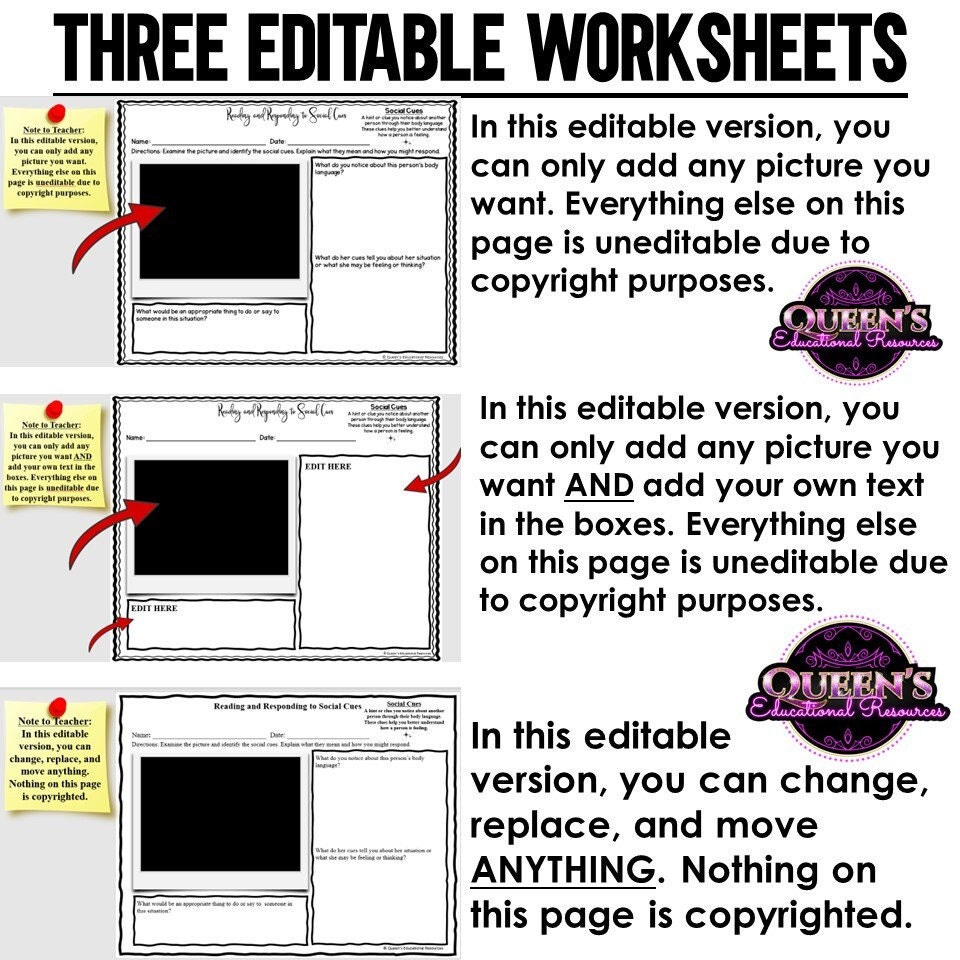 Social Cues Scenarios | Nonverbal Cues | Body Language Activities ...