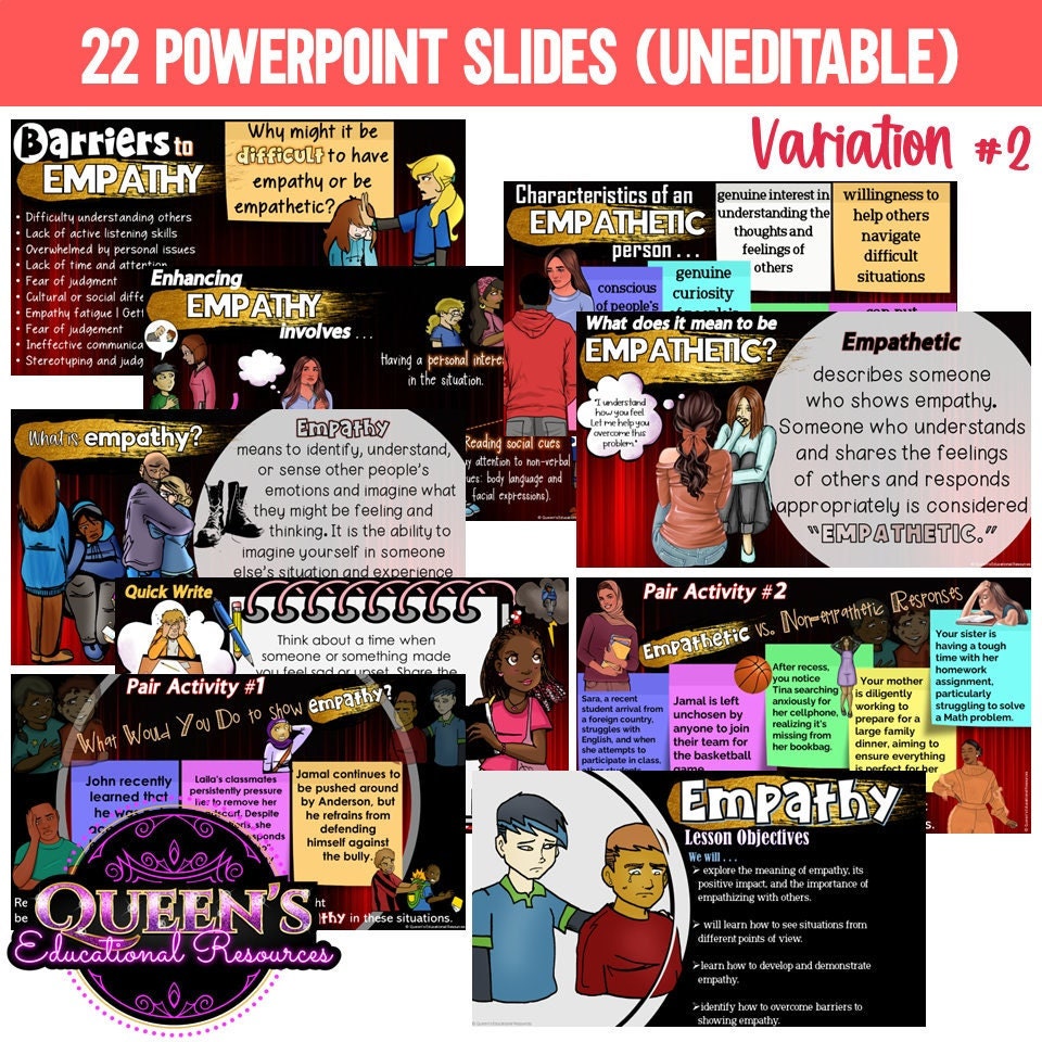 Empathy Lesson Plan Empathy Powerpoint Activity Worksheets Perspective ...