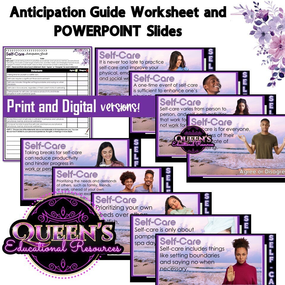 Self-care for Teens Self-care Lesson Plan Self-care Lesson and ...