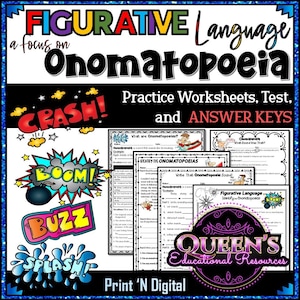 Figurative Language Activities | Similes | Metaphors | Personification ...