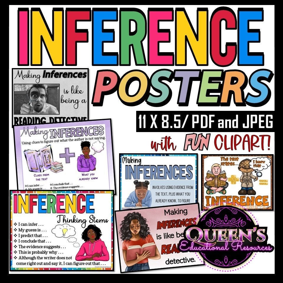 Making Inferences Posters, Inference Bulletin Board, Reading Strategies ...