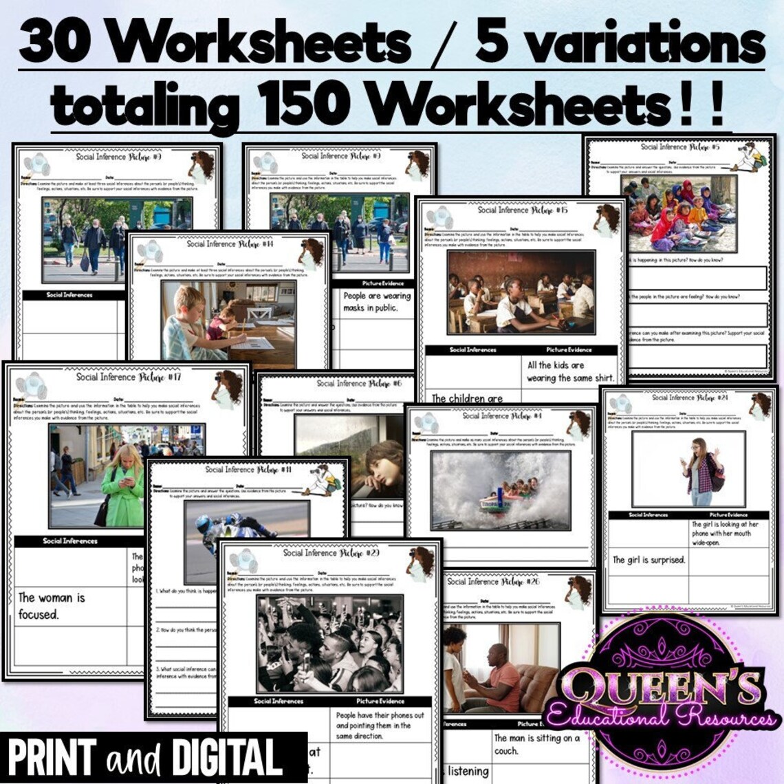 Social Inferences, Making Inferences With Pictures, Making Inferences ...