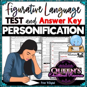 Figurative Language Tests | Similes | Metaphors | Onomatopoeia ...