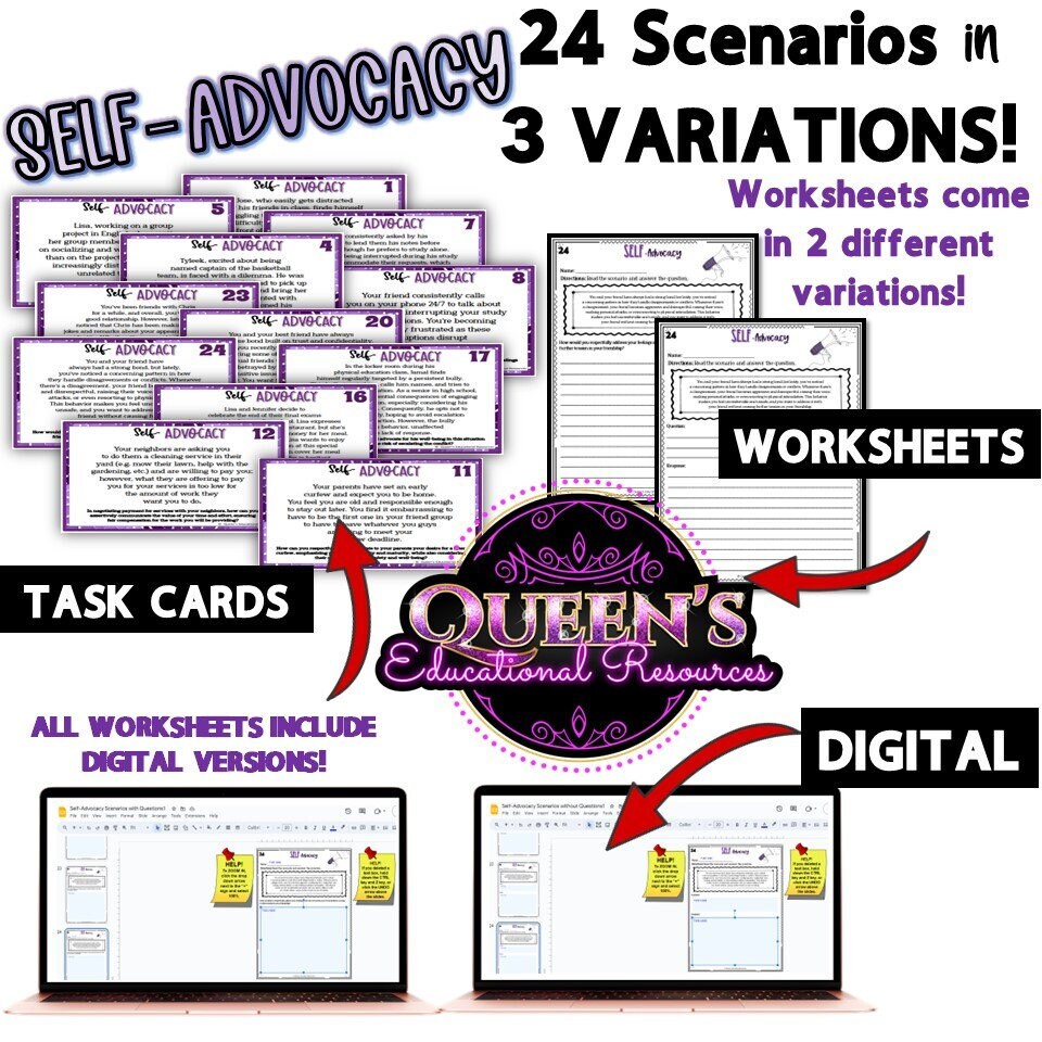 Self-advocacy Scenarios | Self-advocacy Situation Cards | Self-advocacy ...