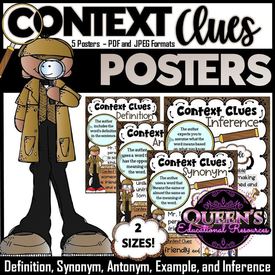 Context Clues Posters, Context Clues Bulletin Board, Context Clues ...