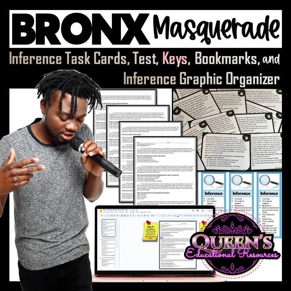 Bronx Masquerade Assessment, Inference Test, Making Inferences Task ...