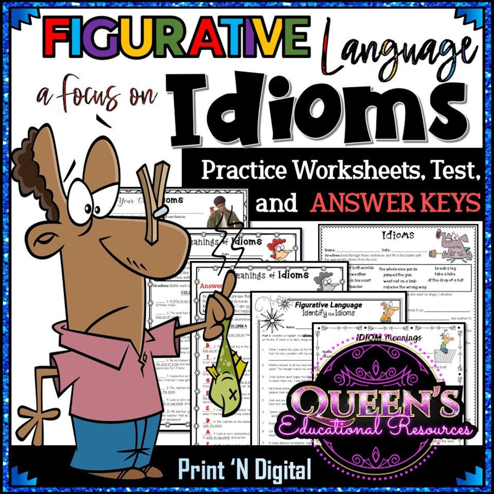 Idiom Activities | Idiom Worksheets | Figurative Language | Idioms ...