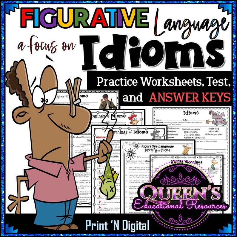 Idiom Activities | Idiom Worksheets | Figurative Language | Idioms ...