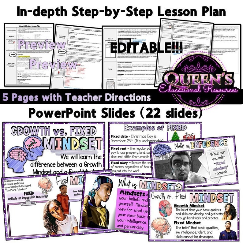 Growth Mindset Lesson Growth Mindset Activities Mindfulness Exercises ...