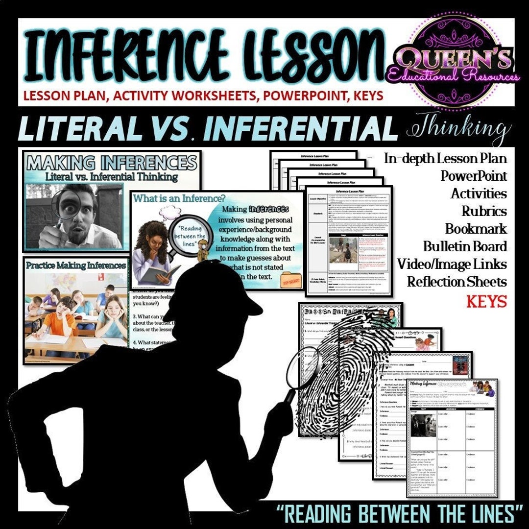 Inference Lesson Plan and Powerpoint, Reading Comprehension, Making ...