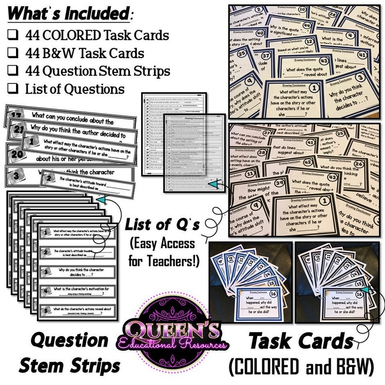 Inference Questions, Drawing Conclusions Sentence Starters, Making ...