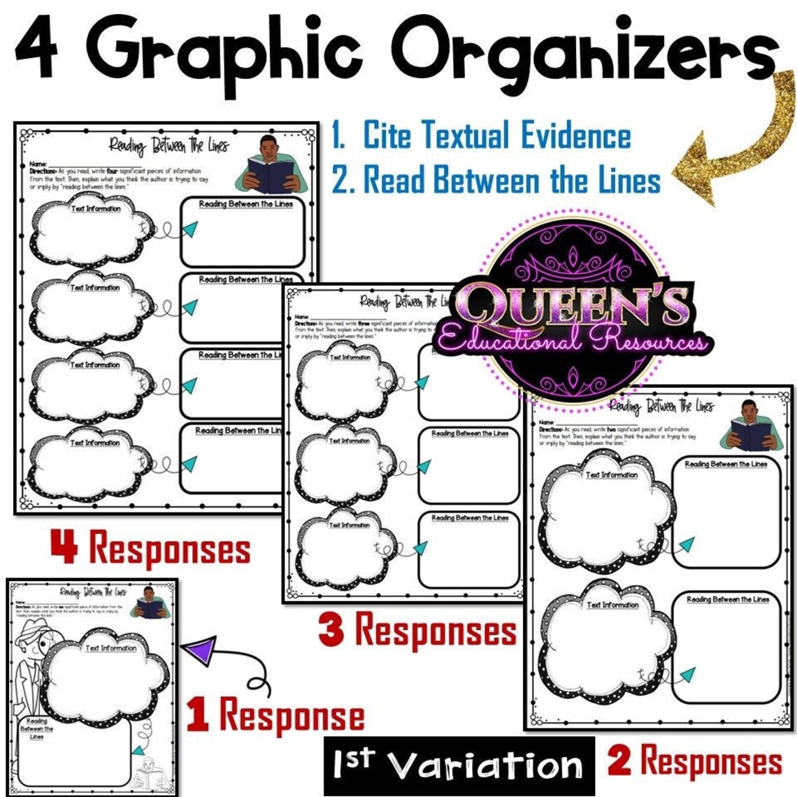 Making Inferences Graphic Organizers, Reading Comprehension, Making ...