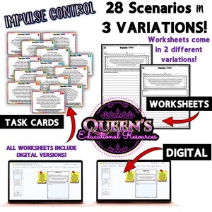 Self-control Scenarios | Impulse Control Scenarios | Self-regulation ...