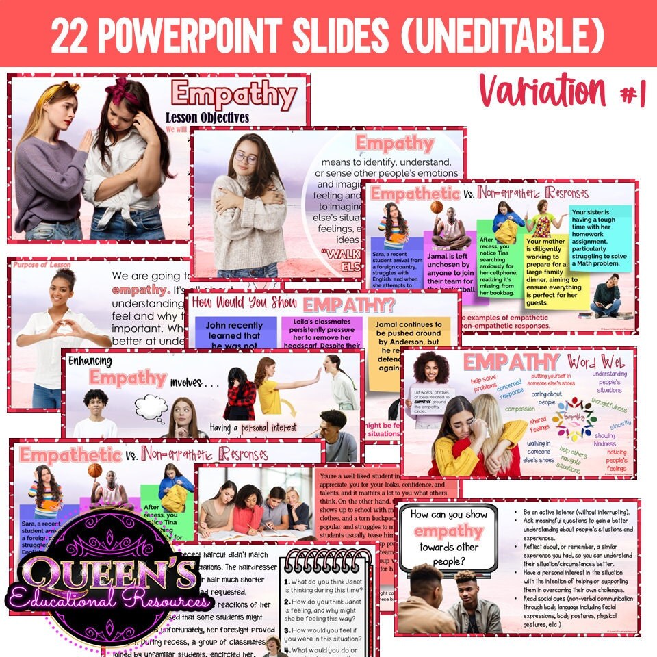 Empathy Lesson Plan Empathy Powerpoint Activity Worksheets Perspective ...