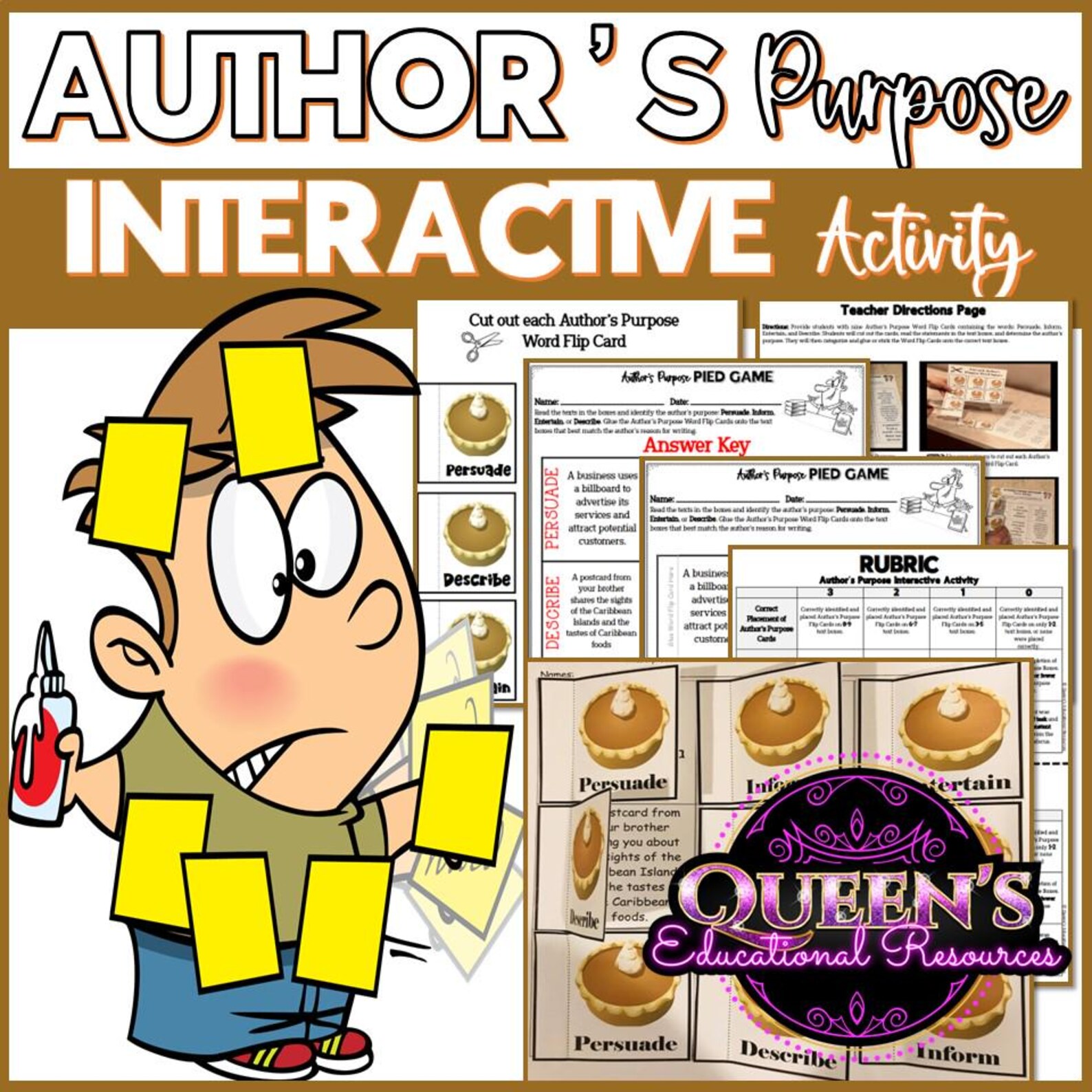 Author's Purpose Lesson Plan | Powerpoint | Activities | Author's ...
