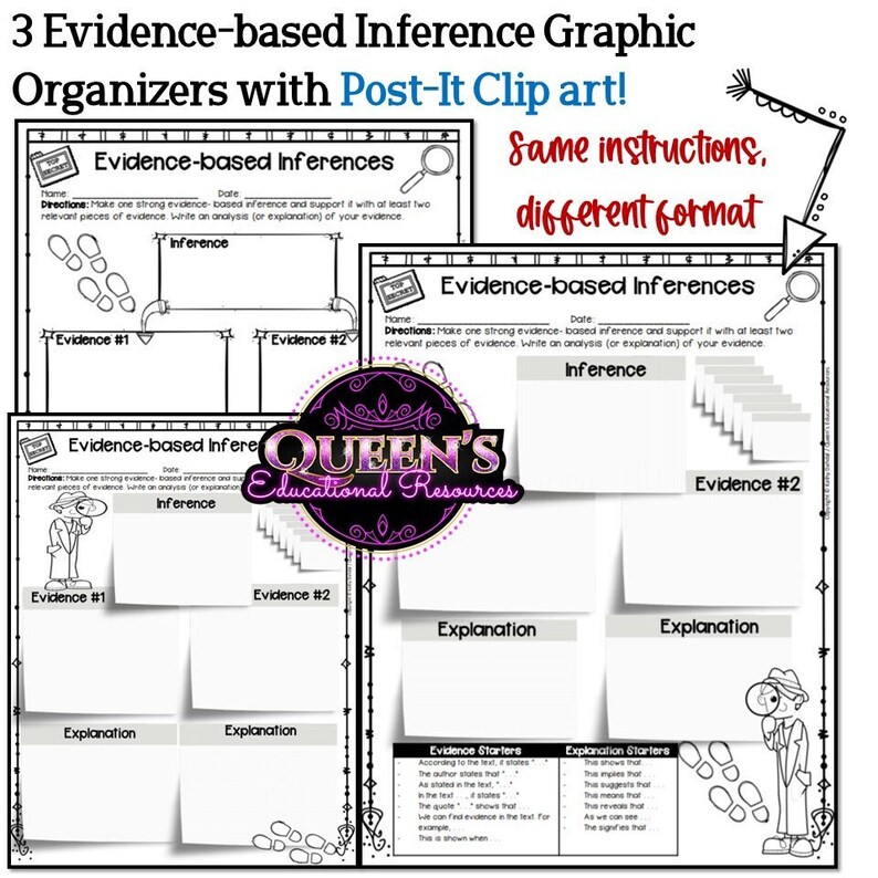 Inference Graphic Organizer, Reading Comprehension, Making Inferences ...