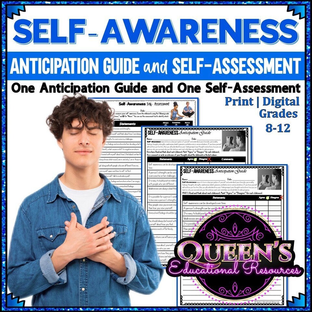 Self-awareness Anticipation Guide and Self-assessment | Self-awareness ...