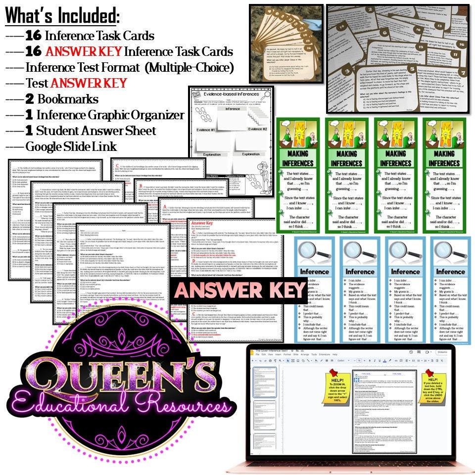 The Giver Assessment, the Giver Inference Test, Making Inferences Task ...