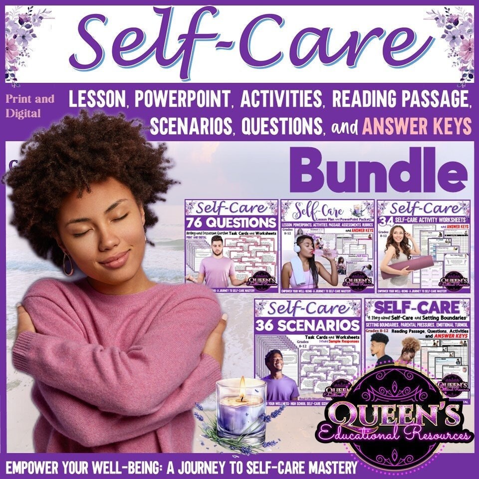 Self-care for Teens Self-care Lesson Plan Self-care Lesson and ...
