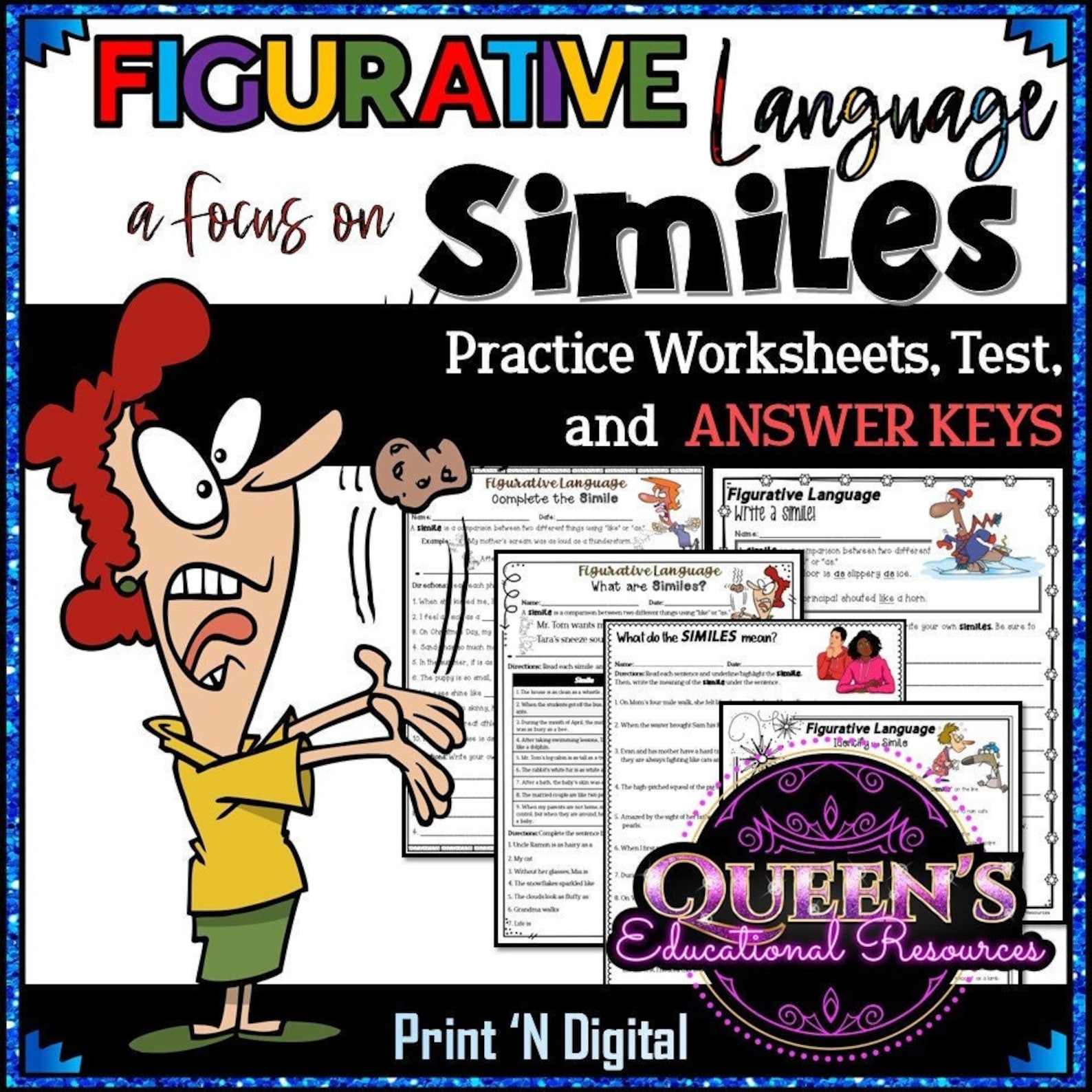 Similes Activities | Similes Worksheets | Figurative Language | Similes ...