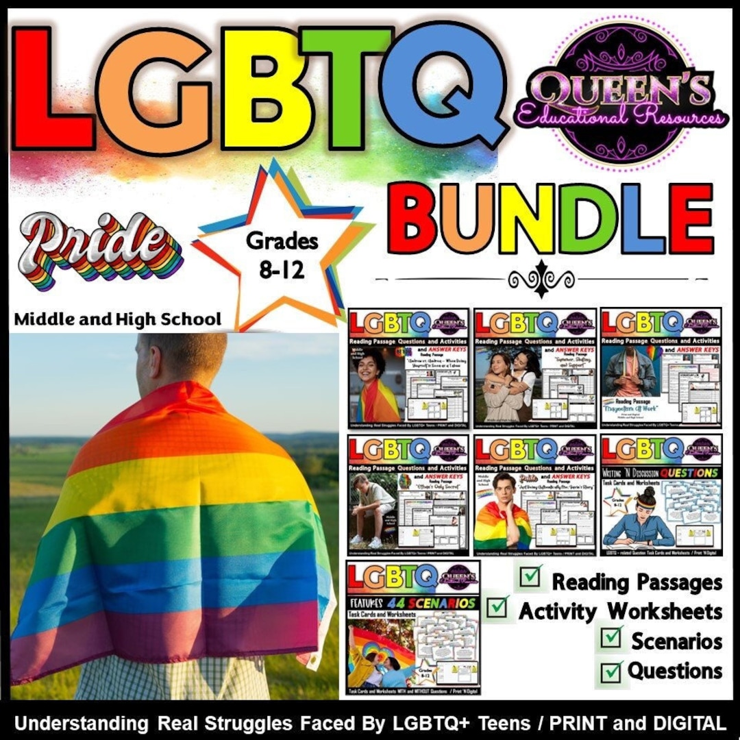 LGBTQ Reading Passages Lgbtq Scenarios Lgbtq Worksheets LGBTQ ...