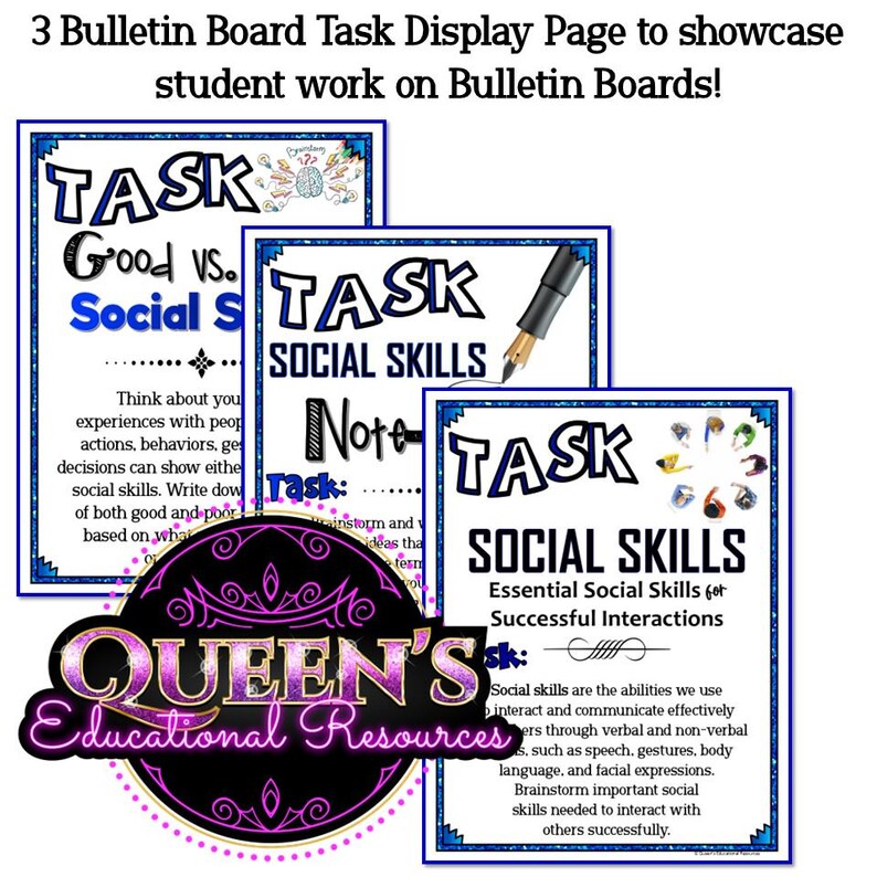 Social Skills Activities and Worksheets | Brainstorm Graphic Organizer ...