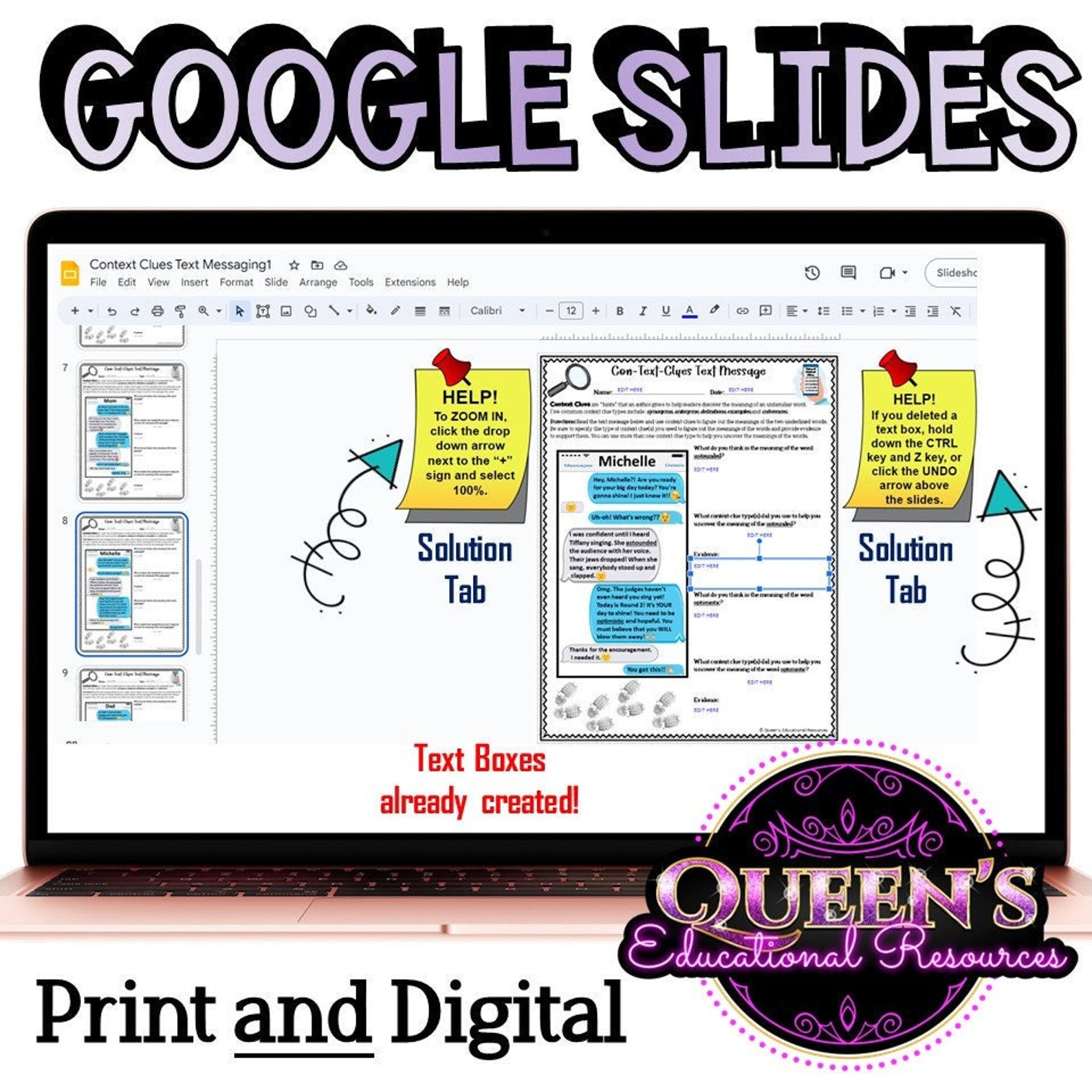 Context Clues Text Messaging Worksheets, Practice Worksheets ...