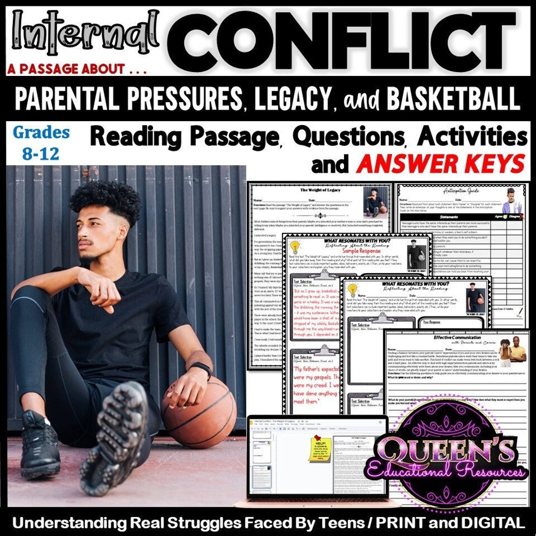 Conflict Reading Passage and Activity Worksheets, Conflict Resolution ...