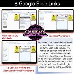 Reading Passage, Self-talk Activities, Positive Affirmations Scenarios ...