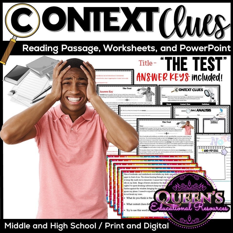Context Clues Reading Passage, Context Clues Passage, Context Clues ...