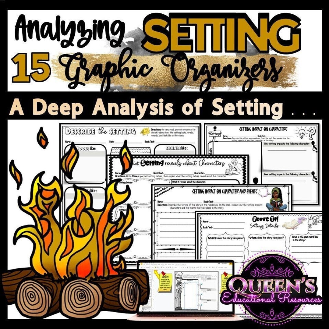 Setting Graphic Organizers, Analyzing Setting Worksheets, Reading ...