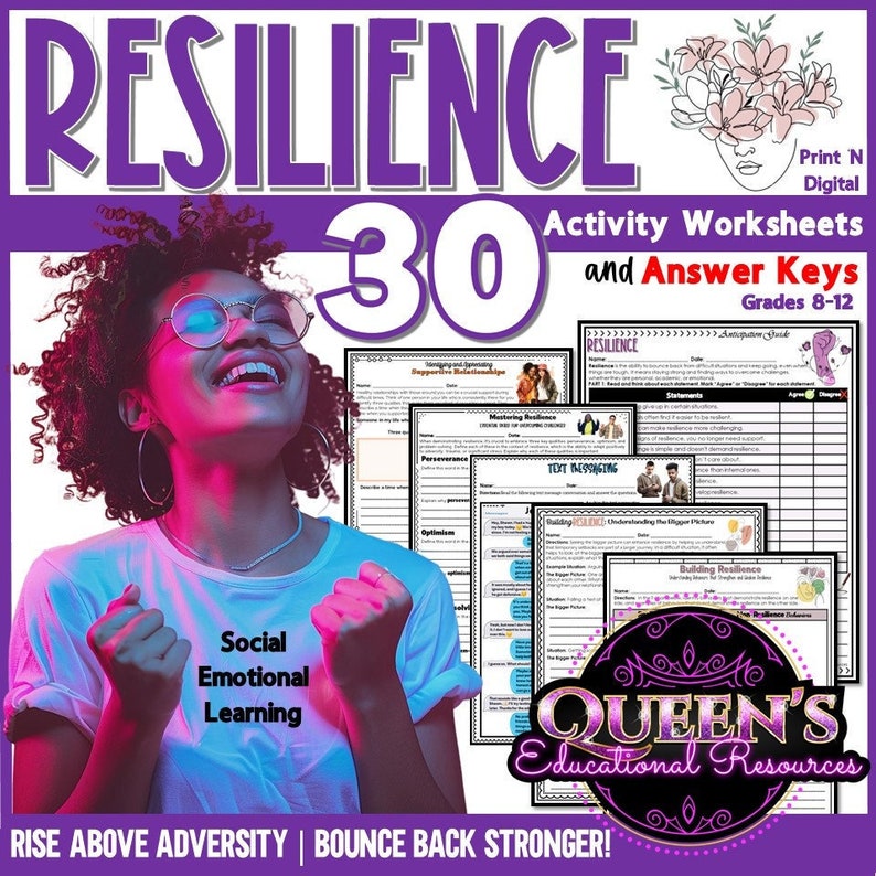 Resilience Activities | Resilience Worksheets | Perseverance Activities ...