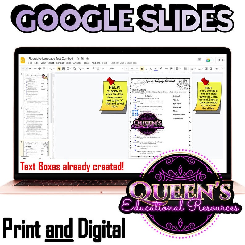 Figurative Language Assessment | Figurative Language Test | Reading ...