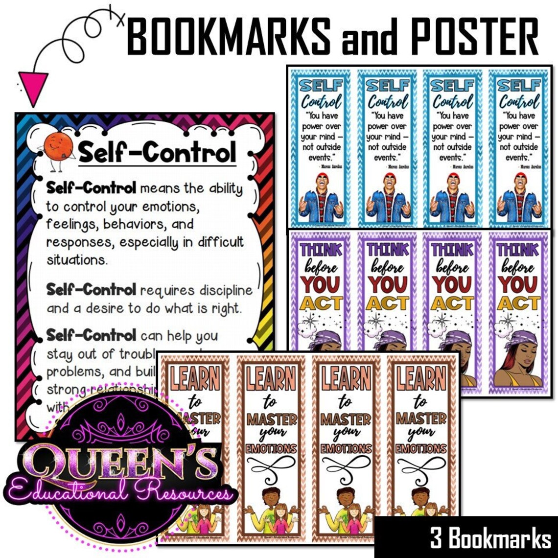 Self-control Worksheets Self-awareness Worksheets - Etsy