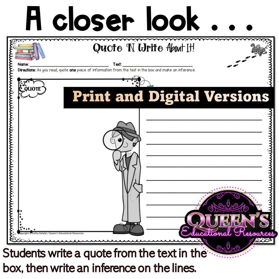 Making Inferences Graphic Organizers, Reading Comprehension, Making ...