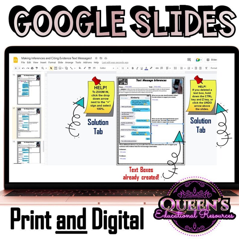 Inference Reading Passage, Inference Text Messaging, Inferential ...
