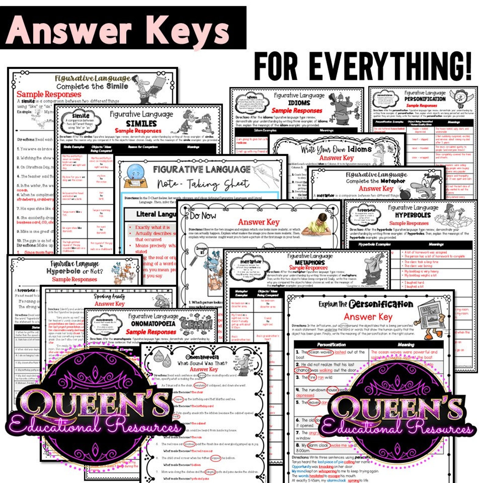 Figurative Language Lesson Plan and Powerpoint | Figurative Language ...