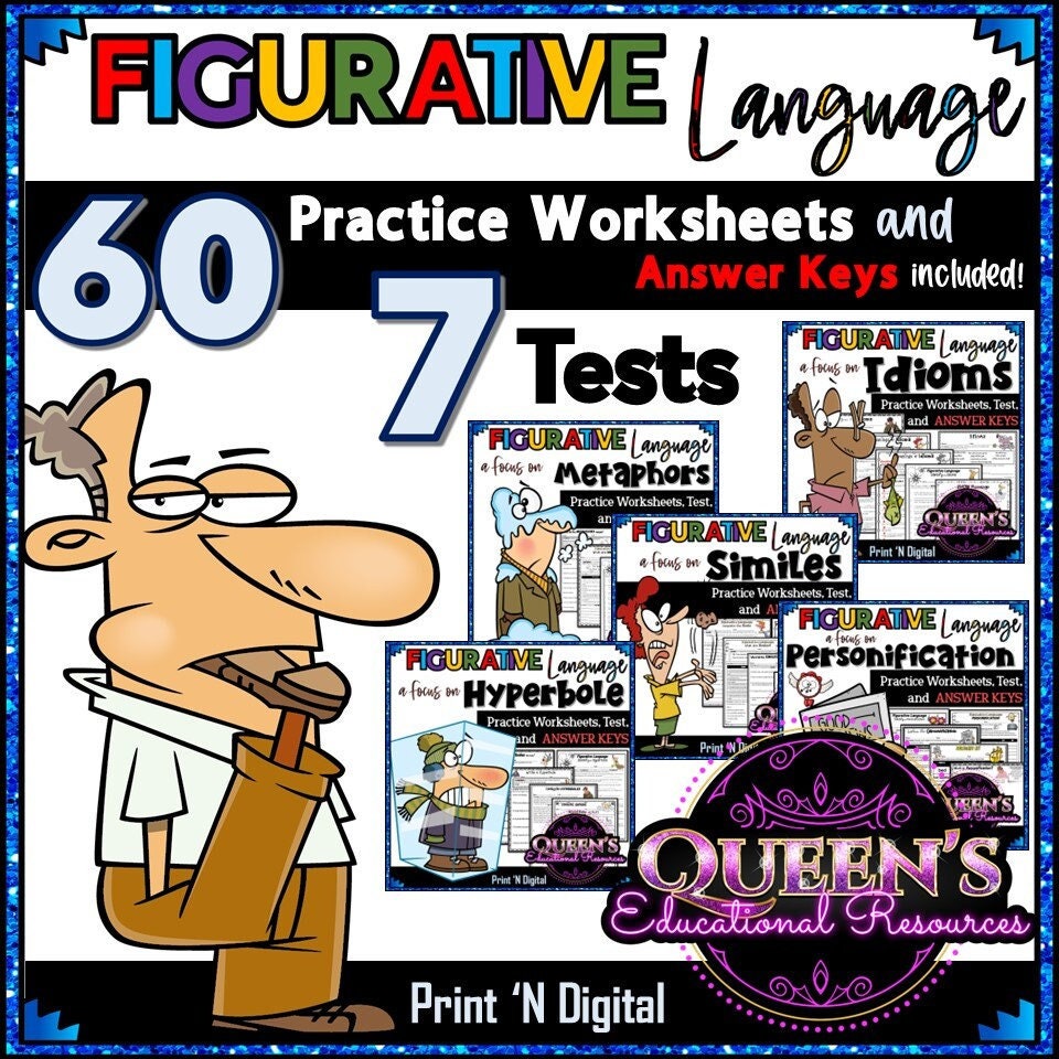 Figurative Language Activities | Similes | Metaphors | Personification ...