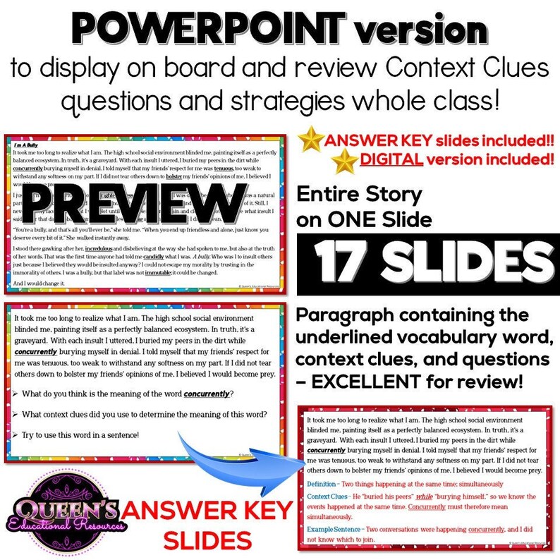 Context Clues Reading Passage, Context Clues Passage, Context Clues ...