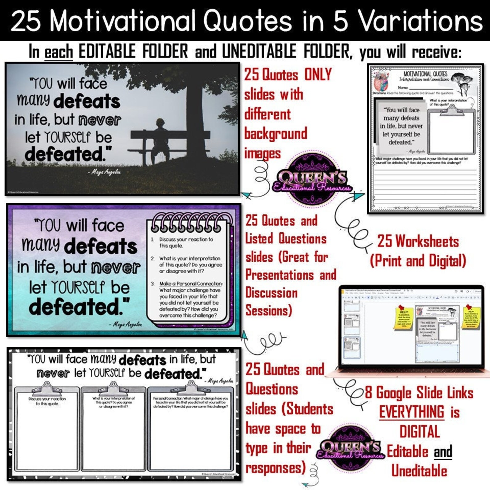 Bell Ringers: Motivational Quotes and Prompts for Growth Mindset Growth ...