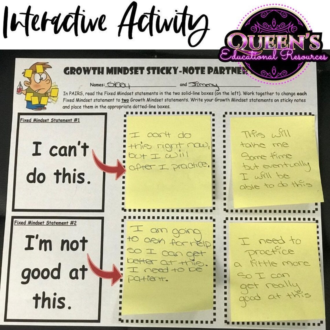 Growth Mindset Interactive Activity | Growth Mindset Activities ...