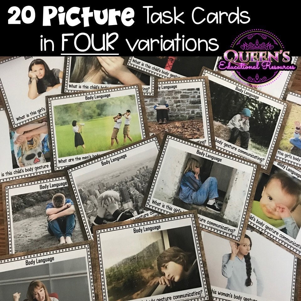 Body Language Activities | Social Inferences With Pictures | Social ...