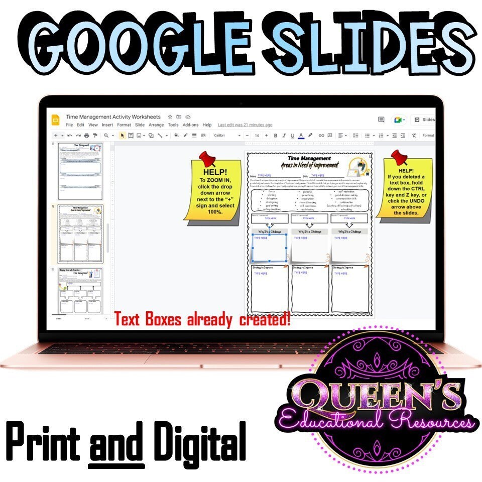 Executive Functioning Time Management Worksheets Time Management ...